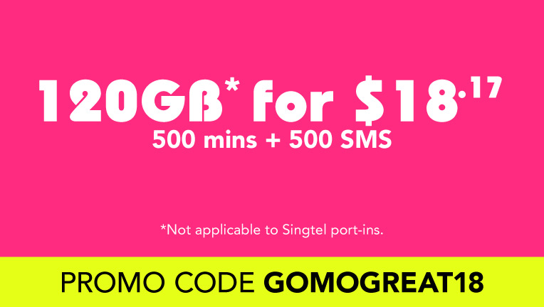GOMO by Singtel - SG’s Best No contract Mobile SIM Only plan